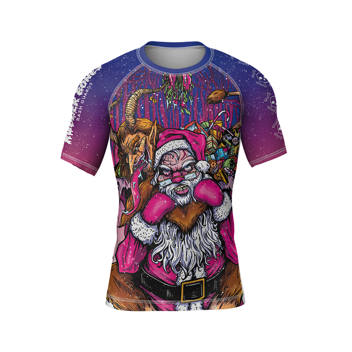 Kids Krampus Xmas BJJ Rash Guard – Rubber Bones Rash Guards